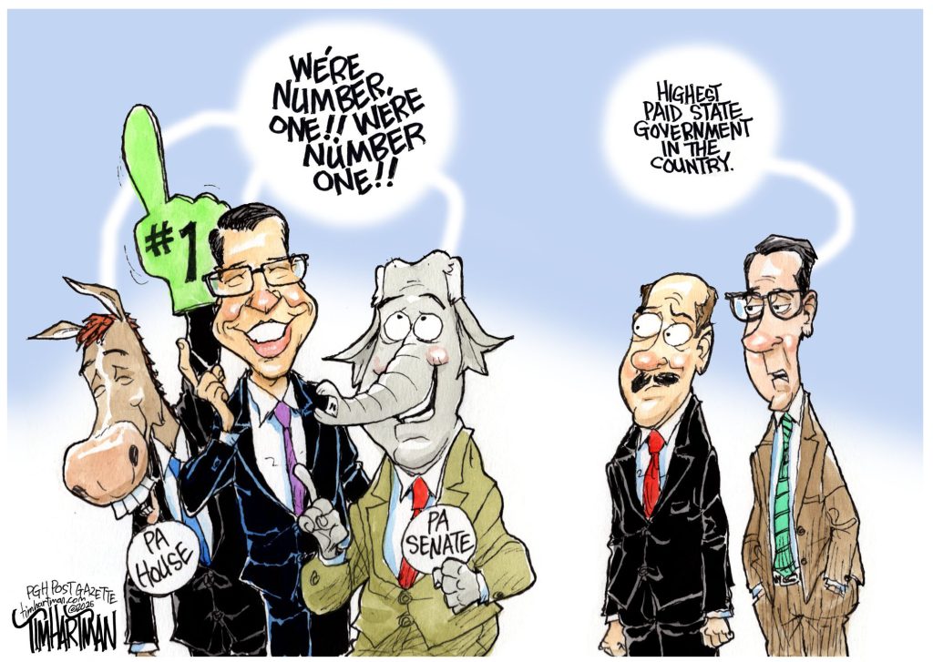 Number One – Hartman cartoon for 1/25 - Herald-Standard